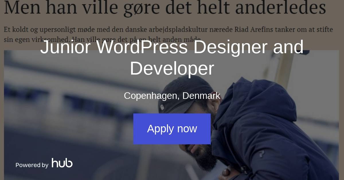 The Hub | Junior WordPress Designer and Developer | Folks