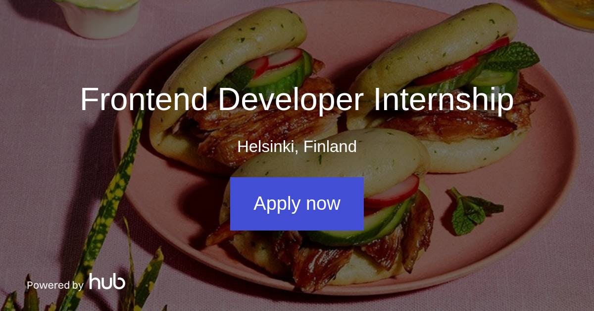The Hub | Frontend Developer Internship | Munchi