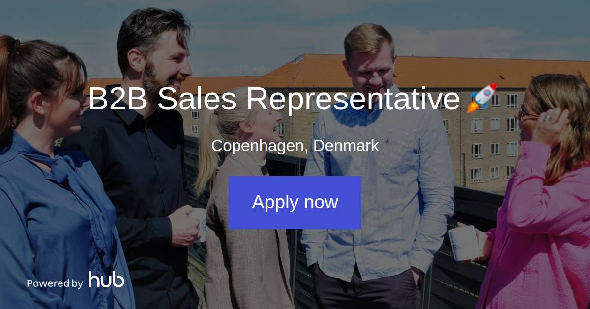 The Hub | B2B Sales Representative 🚀 | DinnerBooking