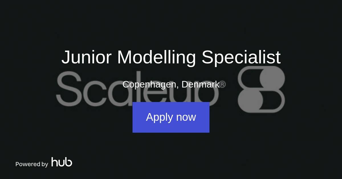The Hub | Junior Modelling Specialist | Scaleup Finance