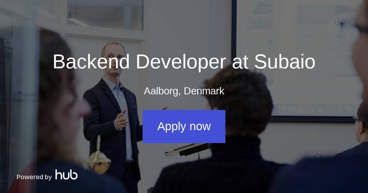 The Hub | Backend Developer at Subaio | Subaio
