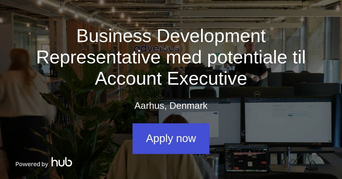 The Hub | Business Development Representative med potentiale til ...