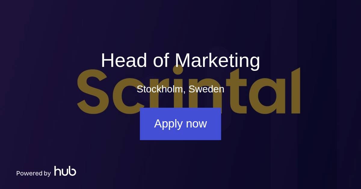 The Hub | Head of Marketing | Scrintal