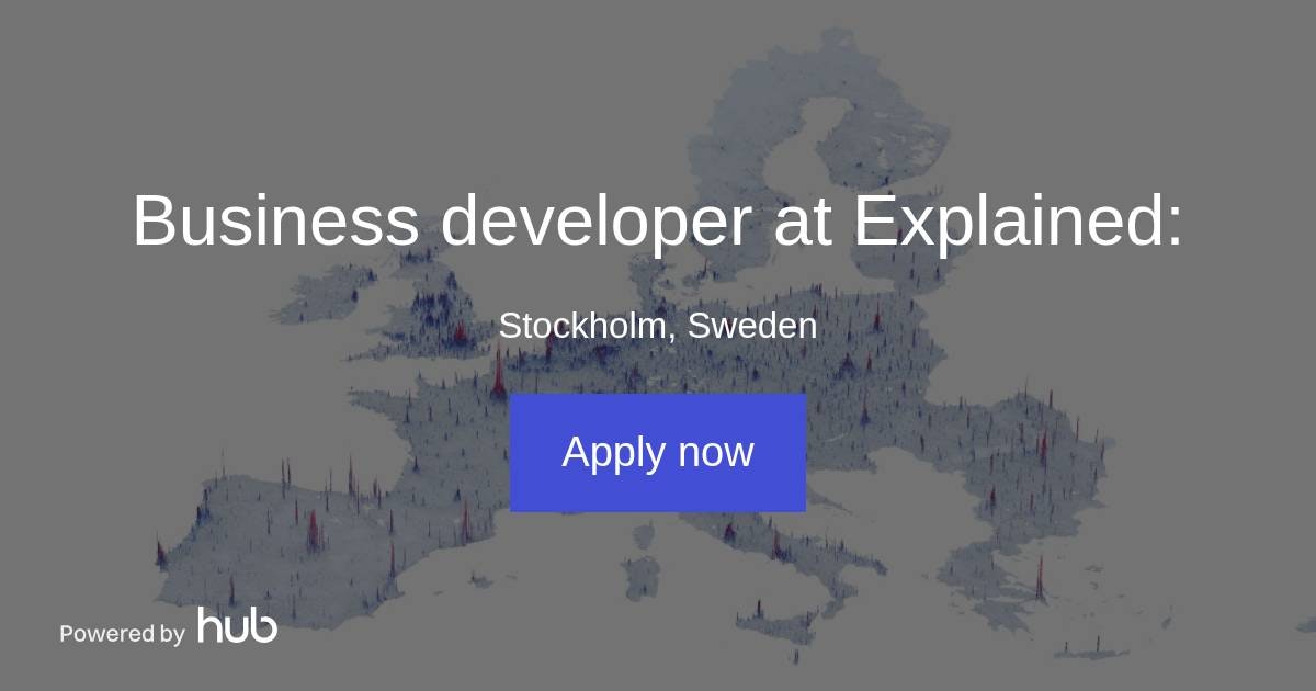The Hub | Business developer at Explained: | Explained