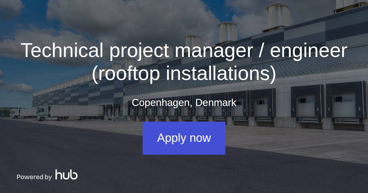 The Hub | Technical project manager / engineer (rooftop installations ...