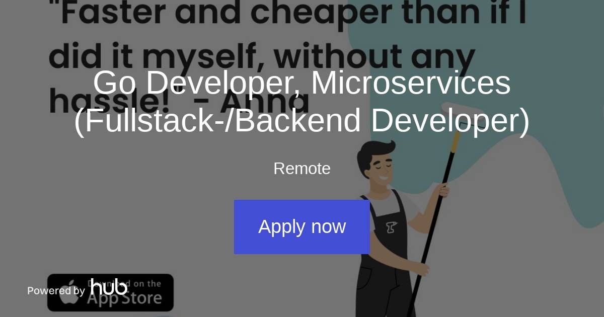 The Hub | Go Developer, Microservices (Fullstack-/Backend Developer) | BuddyCompany