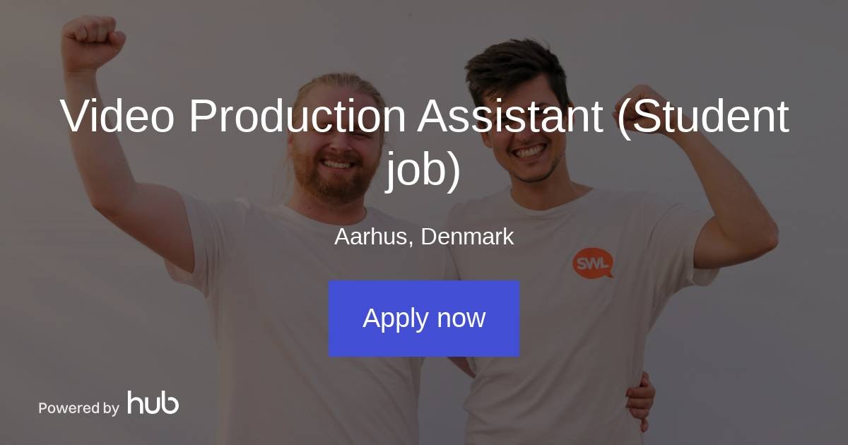 The Hub | Video Production Assistant (Student job) | Swap Language