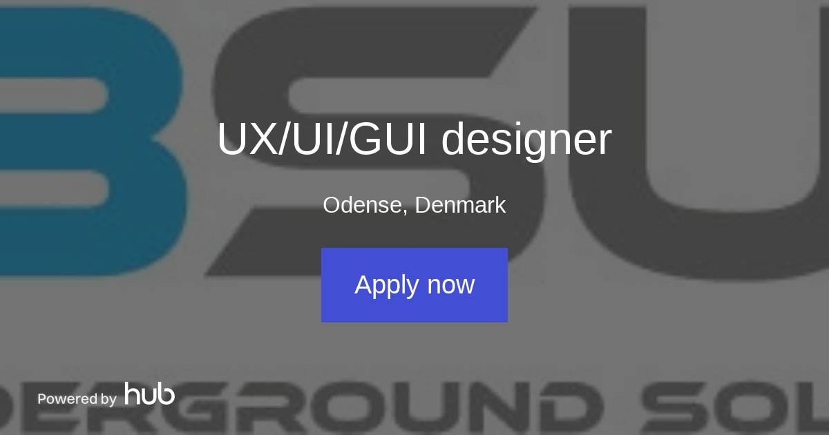 The Hub | UX/UI/GUI designer | RobSub