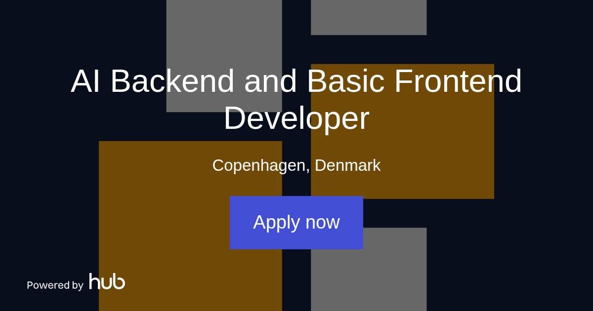 The Hub | AI Backend and Basic Frontend Developer | Conscious ...
