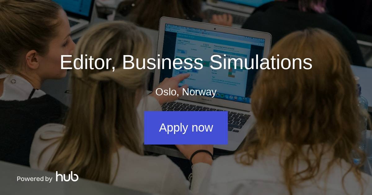 The Hub | Editor, Business Simulations | Hubro Education