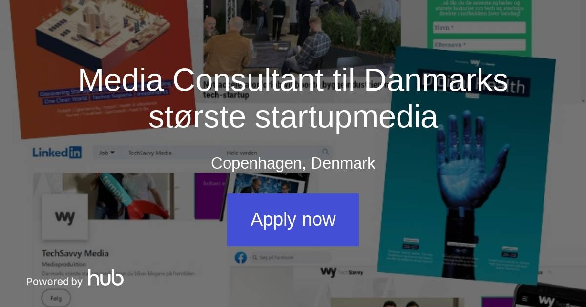 The Hub | Media Consultant til Danmarks største startupmedia | TechSavvy Media