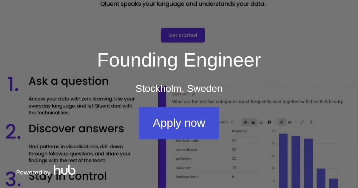 The Hub | Founding Engineer | Qluent