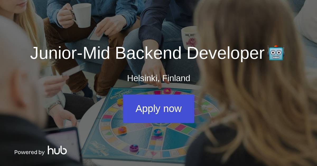 The Hub | Junior-Mid Backend Developer 🤖 | Steerpath