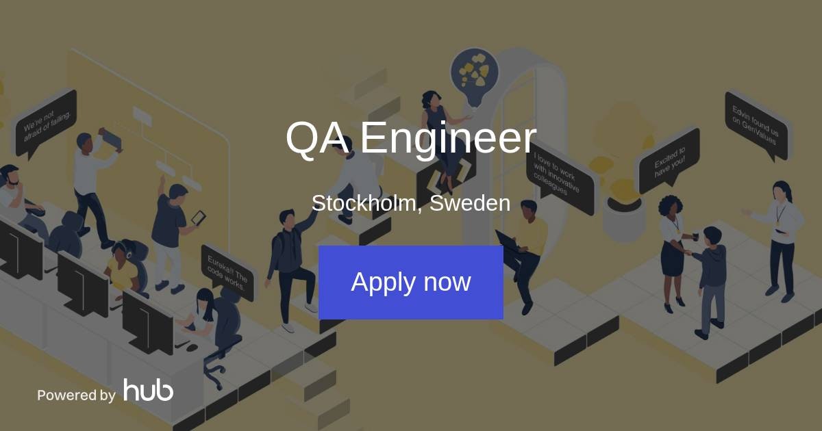 The Hub | QA Engineer | Genvalues