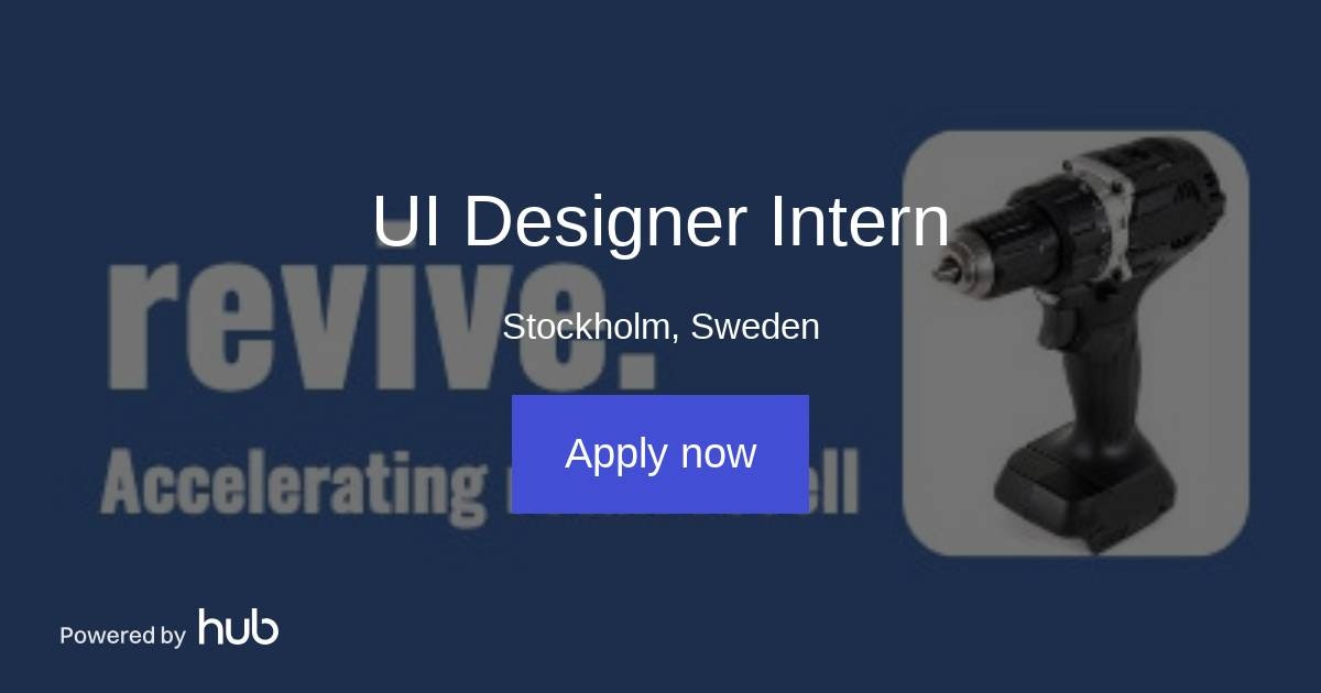 The Hub | UI Designer Intern | Revive