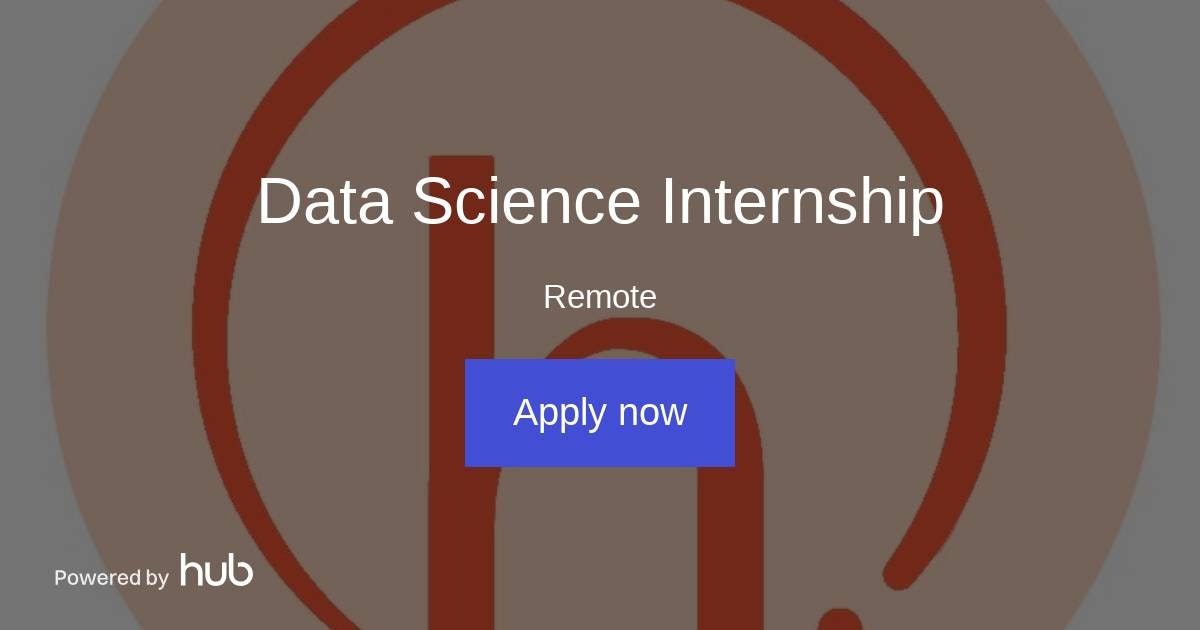 The Hub | Data Science Internship | Hormona