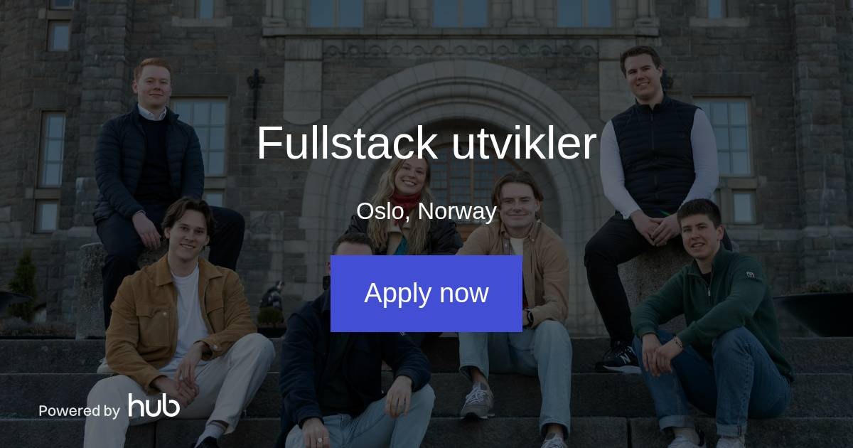The Hub | Fullstack utvikler | Leasi