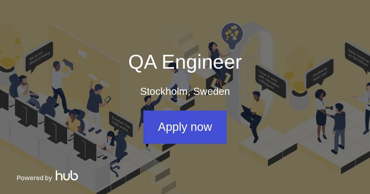 The Hub | QA Engineer | Genvalues