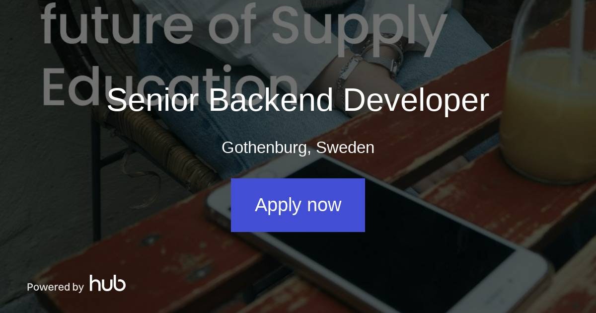 The Hub | Senior Backend Developer | Humly