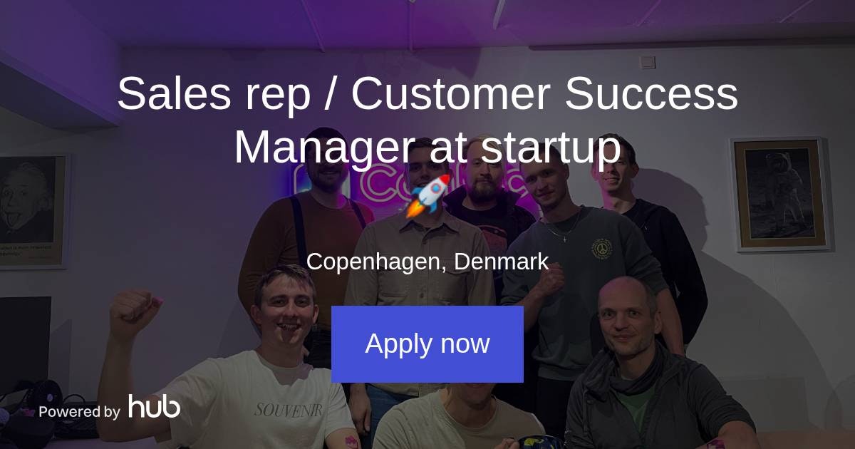 The Hub | Sales rep / Customer Success Manager at startup 🚀 | Confect.io