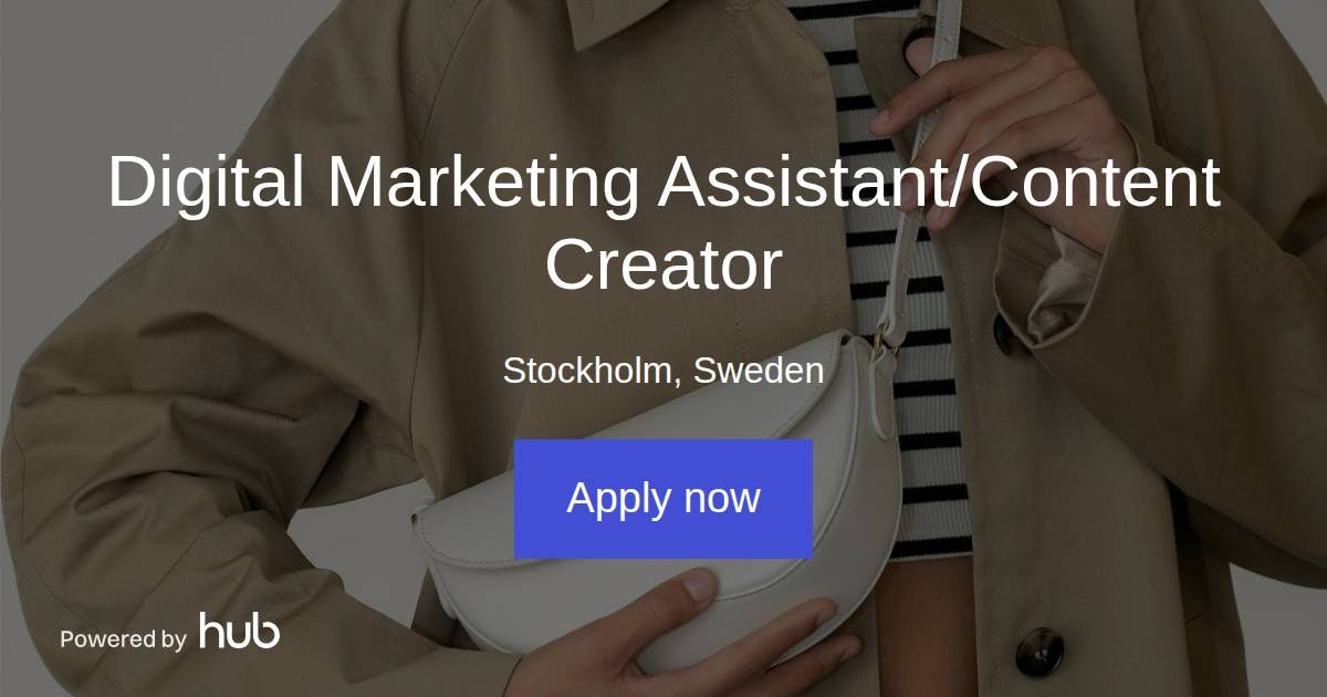 The Hub | Digital Marketing Assistant/Content Creator | Ria & Richard