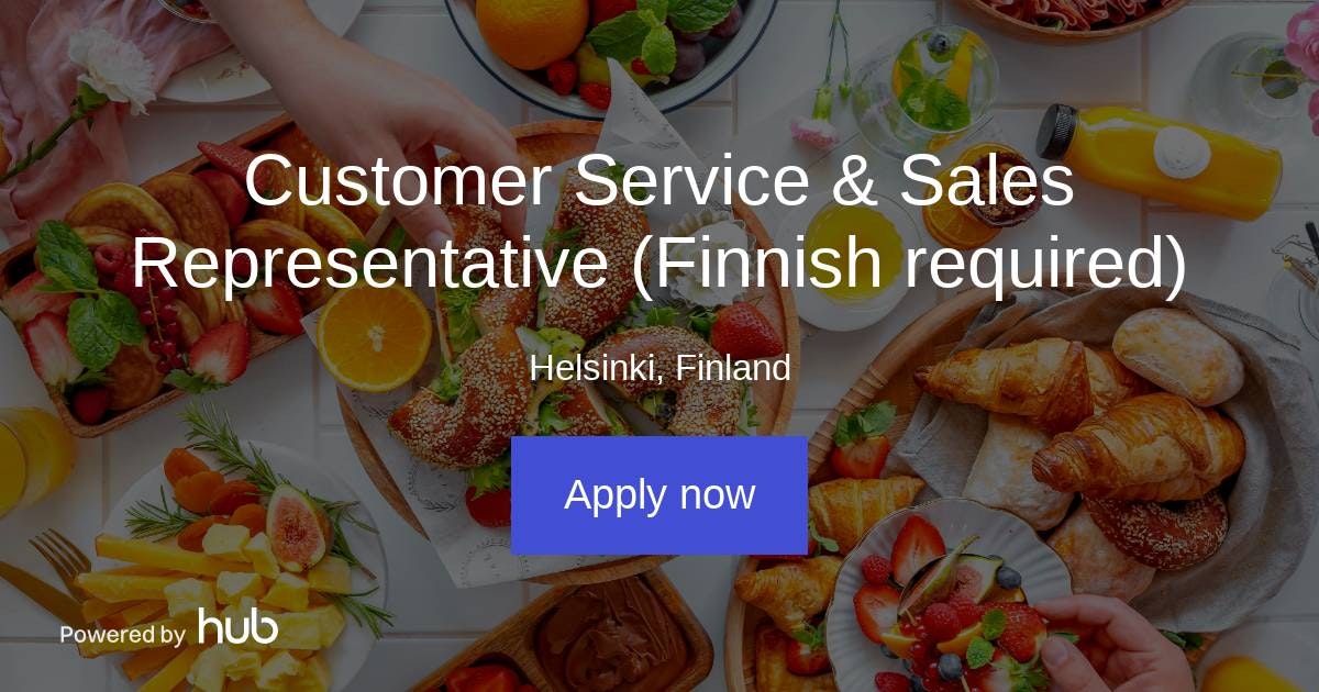The Hub | Customer Service & Sales Representative (Finnish required) | FYGË