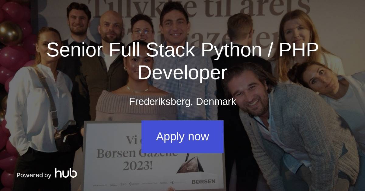 The Hub | Senior Full Stack Python / PHP Developer | MinRefusion