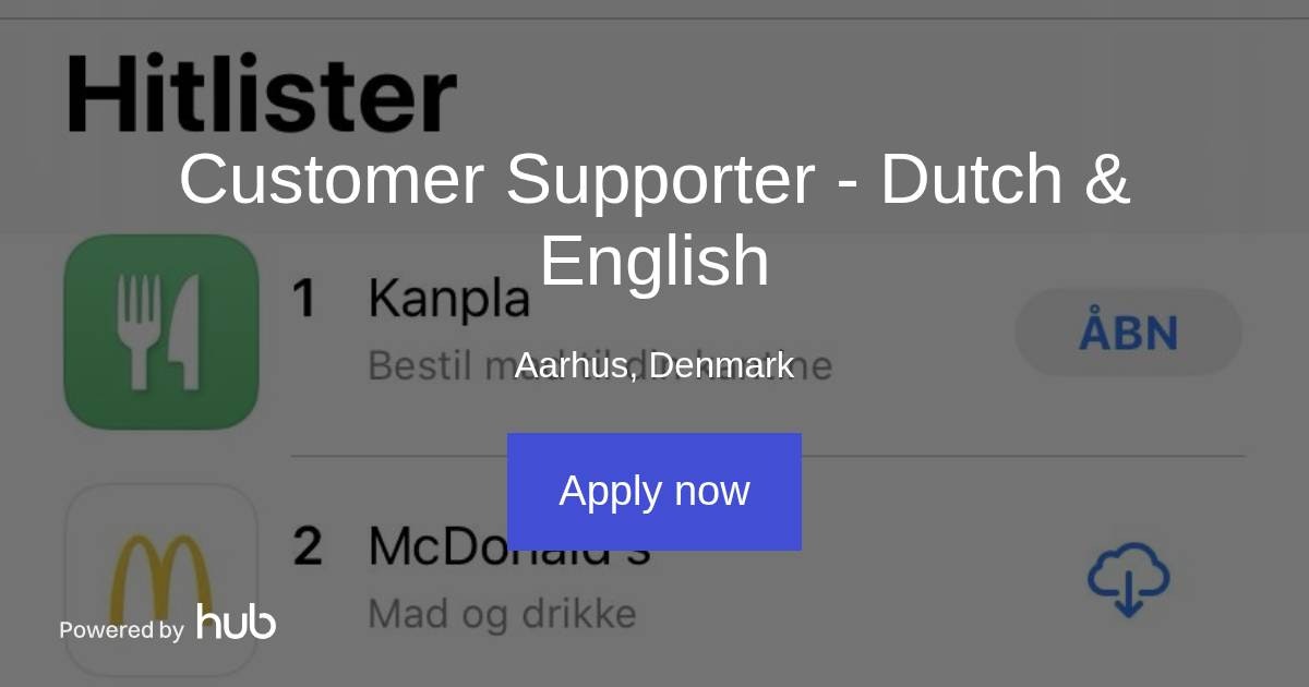 The Hub | Customer Supporter - Dutch & English | Kanpla