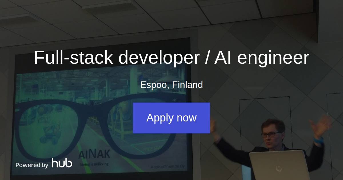 The Hub | Full-stack developer / AI engineer | Ainak