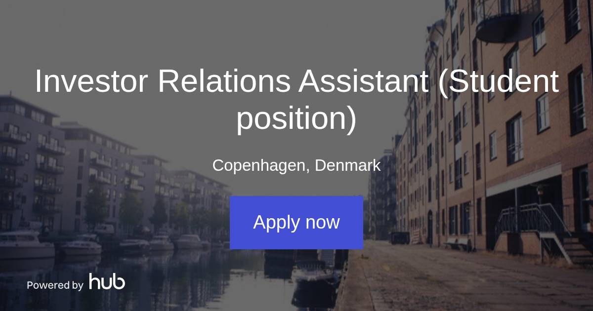 The Hub | Investor Relations Assistant (Student position) | Crediwire