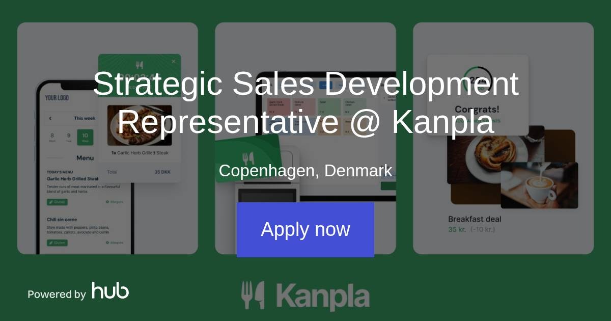 The Hub | Strategic Sales Development Representative @ Kanpla | Kanpla