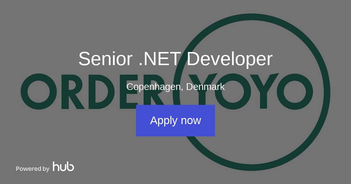 The Hub | Senior .NET Developer | OrderYOYO