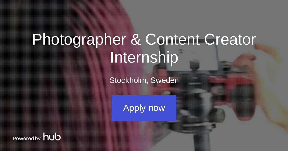The Hub | Photographer & Content Creator Internship | ICONICLI