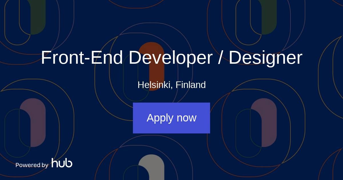 The Hub | Front-End Developer / Designer | Operating
