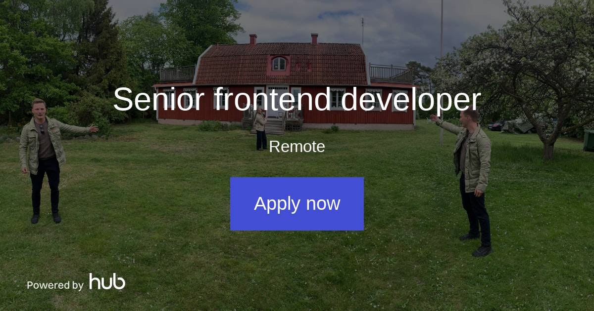 The Hub | Senior frontend developer | Your Headway AS