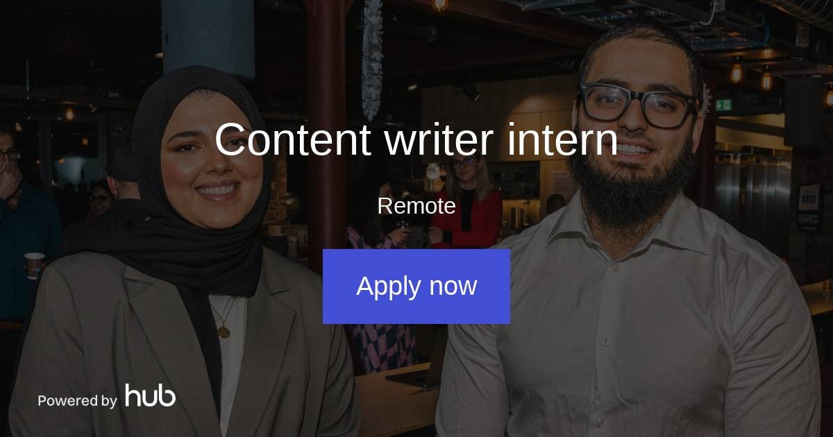The Hub | Content writer intern | EVVENT AS