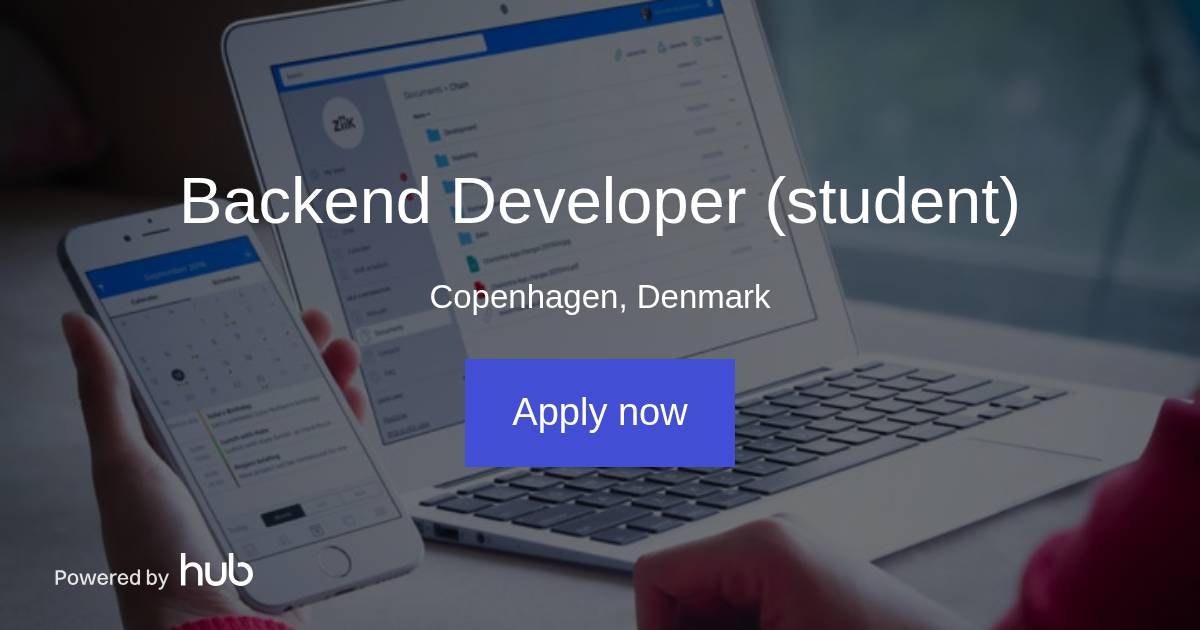 The Hub | Backend Developer (student) | Ziik.io