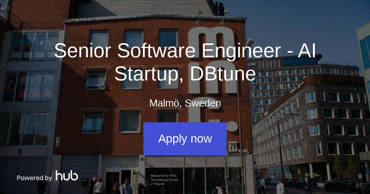The Hub | Senior Software Engineer - AI Startup, DBtune | DBtune
