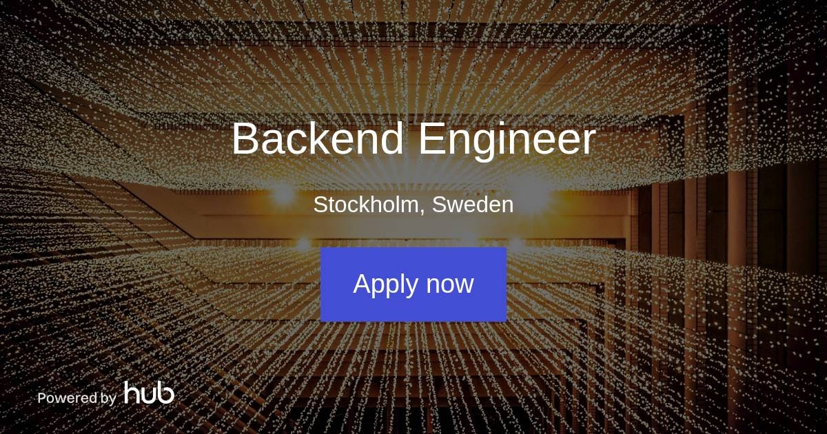 The Hub | Backend Engineer | Genvalues
