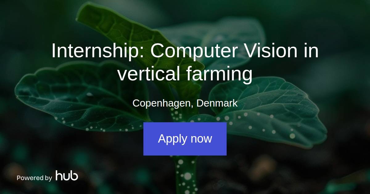 The Hub | Internship: Computer Vision in vertical farming | Seasony