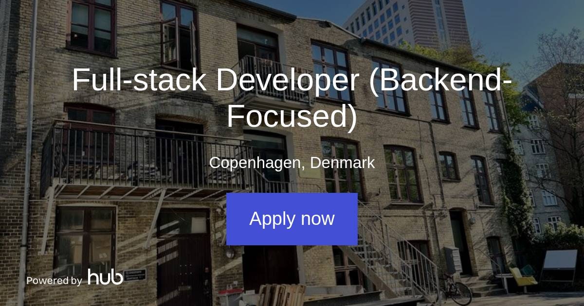 The Hub | Full-stack Developer (Backend-Focused) | Tricent Security ...