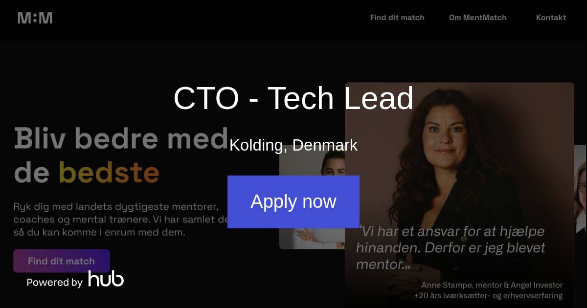 The Hub | CTO - Tech Lead | MentMatch