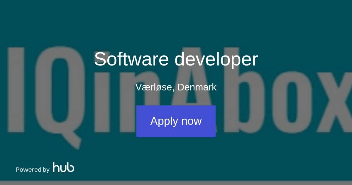 The Hub | Software developer | IQinAbox