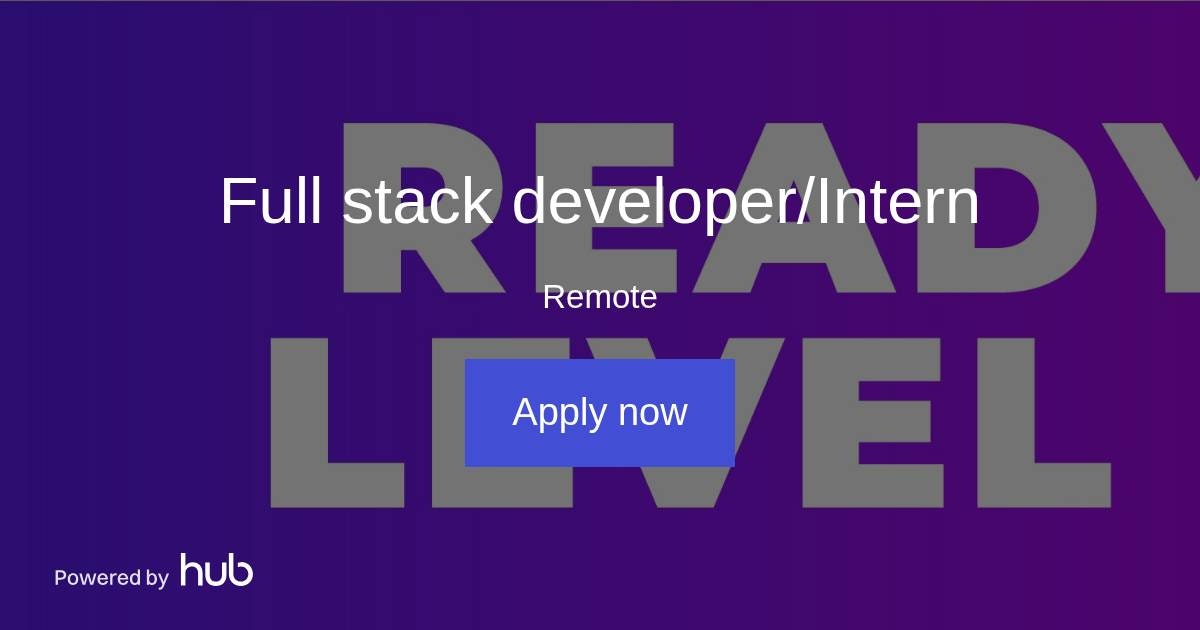 The Hub | Full stack developer/Intern | Coursfy