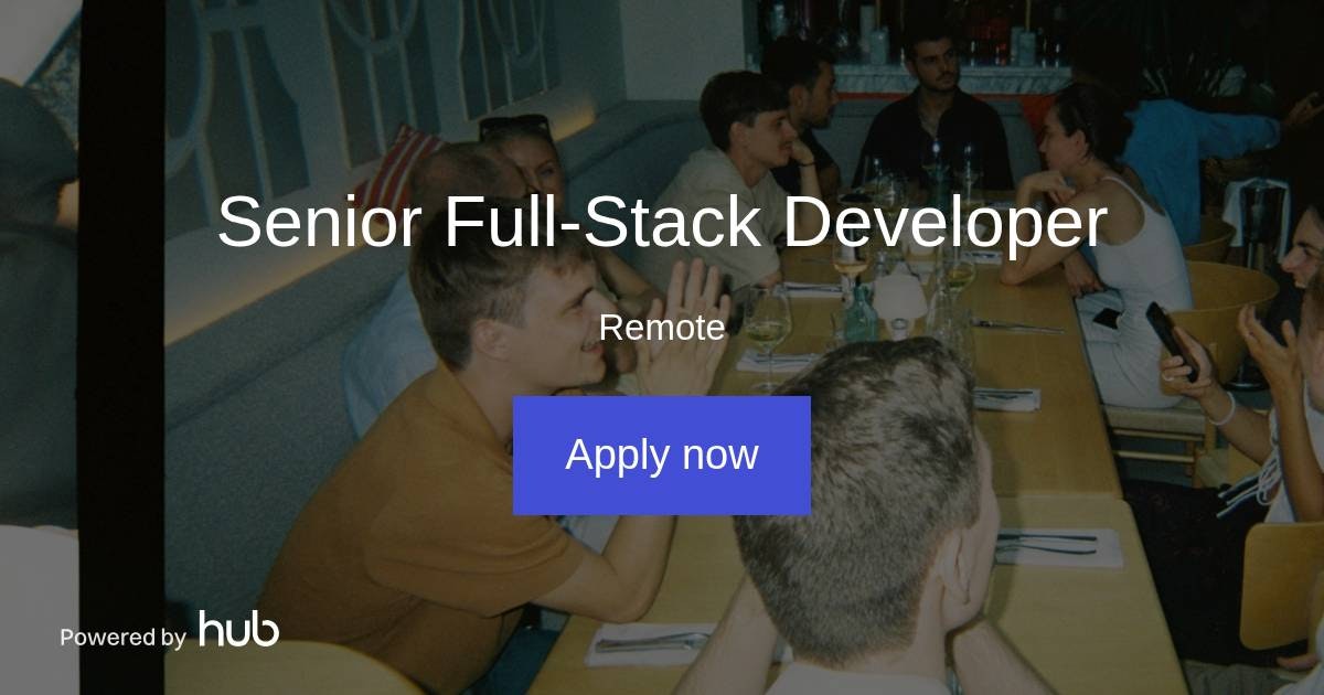 The Hub | Senior Full-Stack Developer | Kanpla