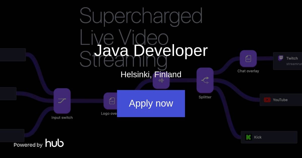 The Hub | Java Developer | Streamrun