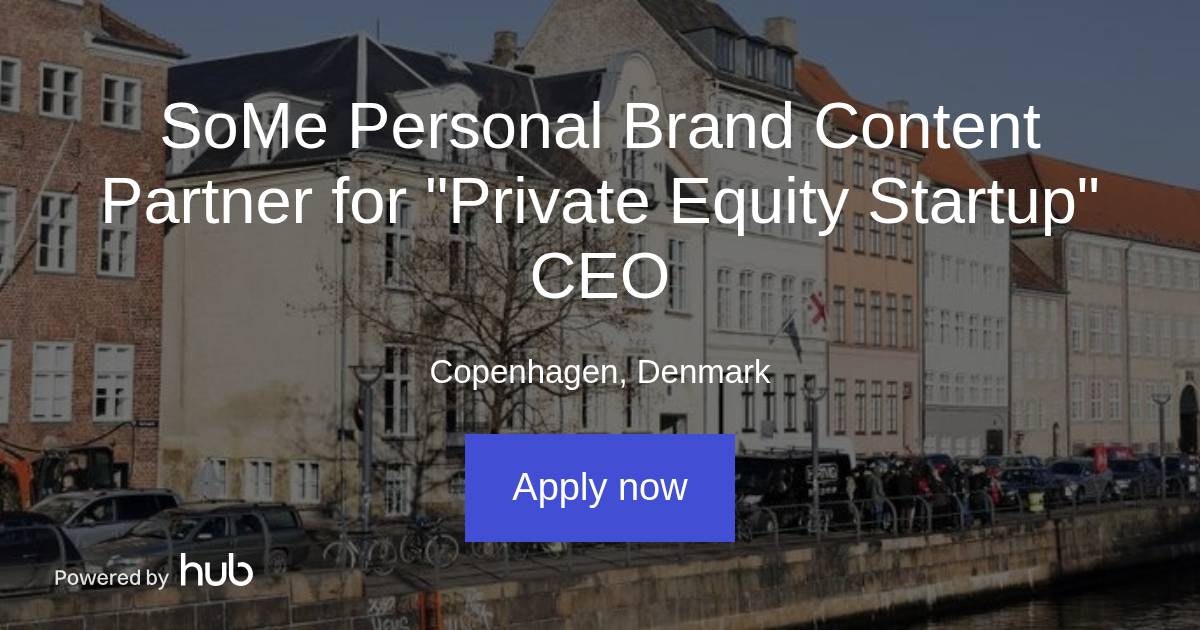 The Hub | SoMe Personal Brand Content Partner for "Private Equity ...