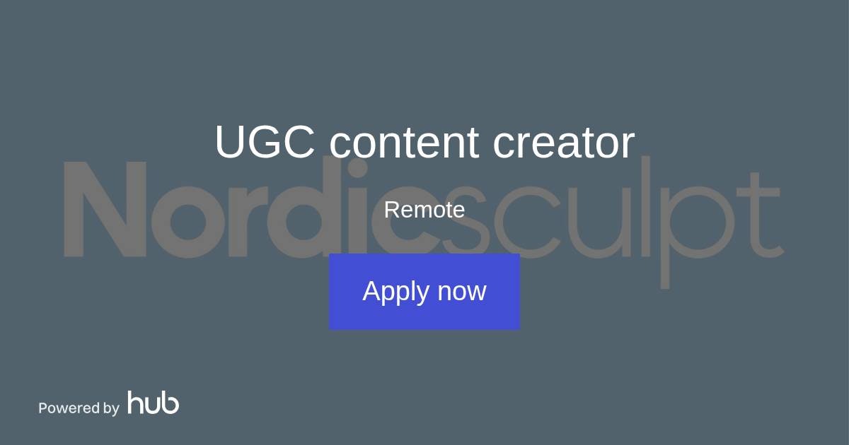 The Hub | UGC content creator | Nordic Sculpt