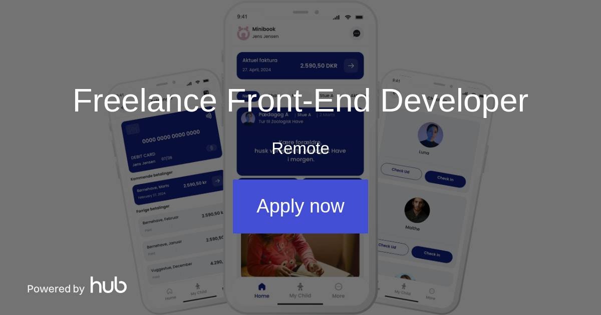 The Hub | Freelance Front-End Developer | Minibook