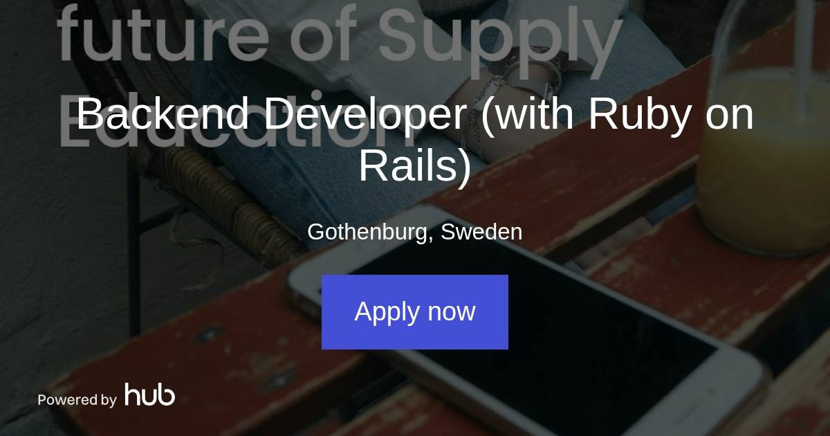 The Hub | Backend Developer (with Ruby on Rails) | Humly